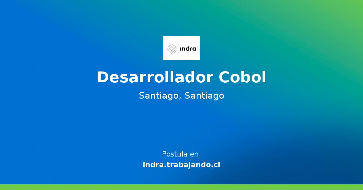 Desarrollador Cobol - Oferta de Trabajo en laboral.inacap.cl Desarrollador Cobol - Oferta de Trabajo en laboral.inacap.cl