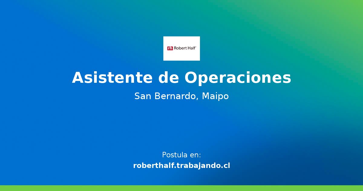 Asistente de Operaciones - Oferta de Trabajo en laboral.inacap.cl