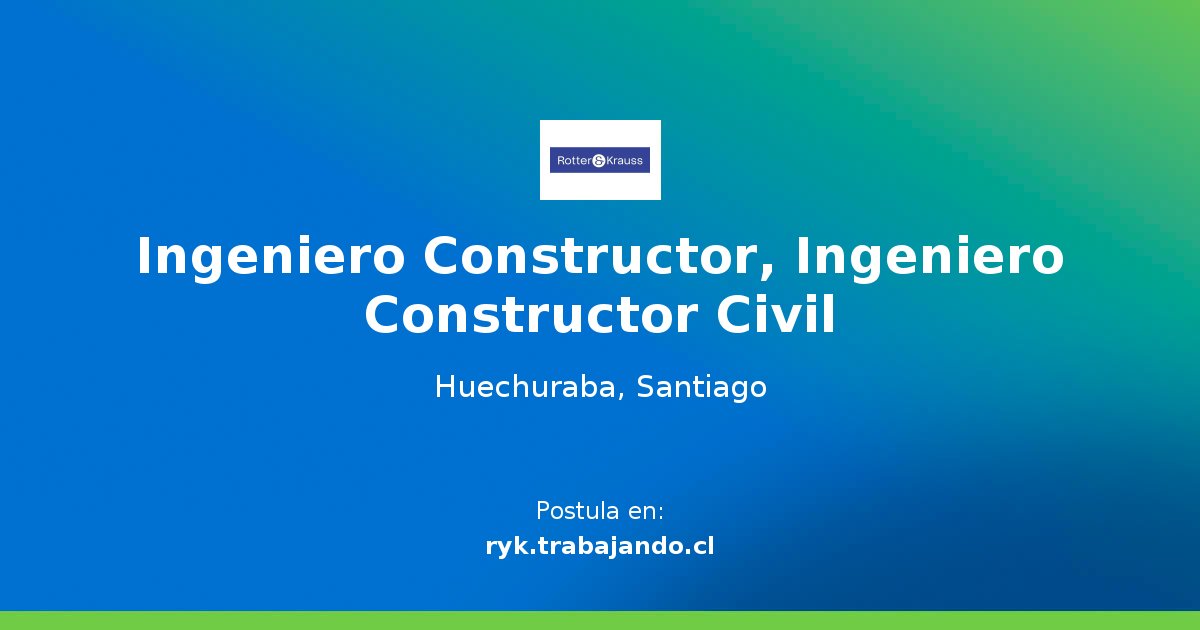 Trabajo Ingeniero Constructor