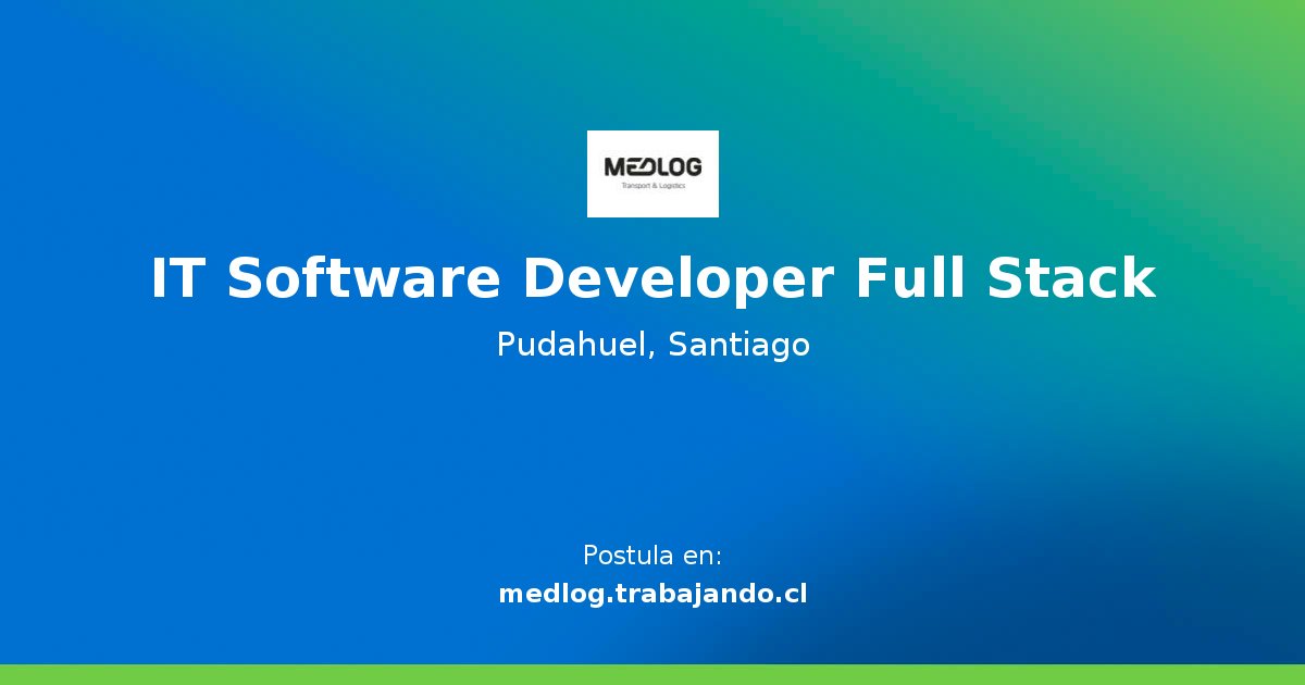 IT Software Developer Full Stack - Oferta de Trabajo en laboral.inacap.cl