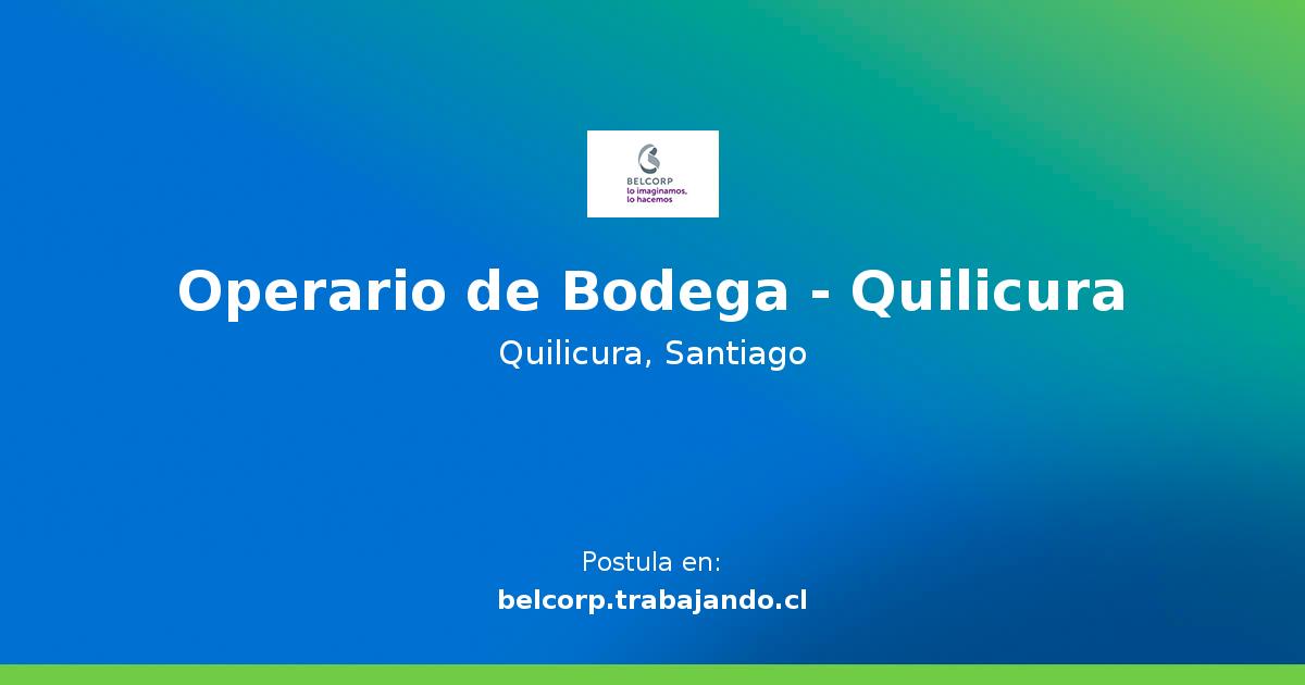 Operario de Bodega - Quilicura - Trabajando.com