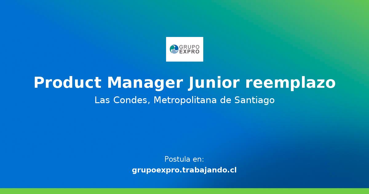 Product Manager Junior reemplazo - Oferta de Trabajo en ...