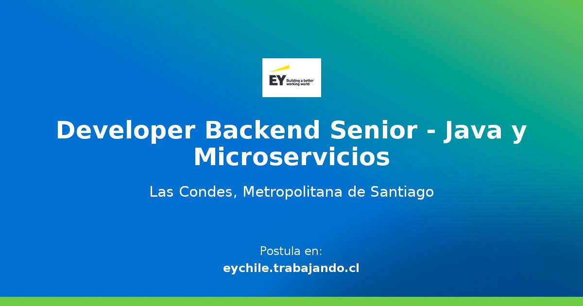 Developer Backend Senior - Java y Microservicios - Trabajando.com