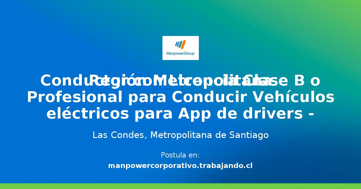 Conductor con Licencia Clase B o Profesional para Conducir Vehículos ...