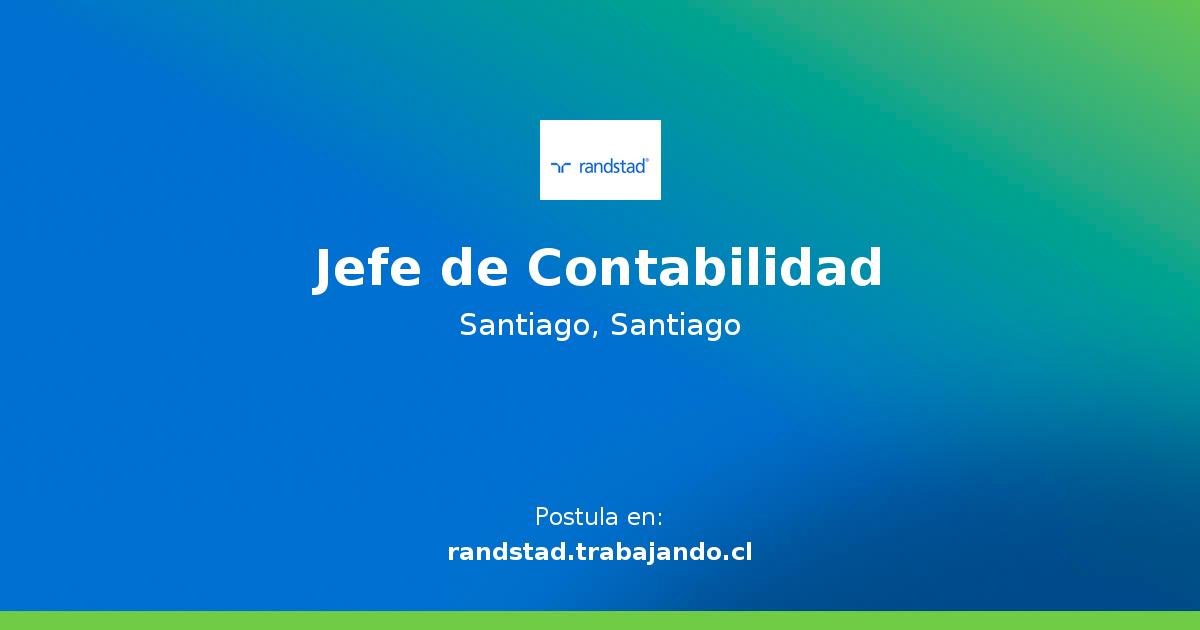 Jefe de Contabilidad - Trabajando.com