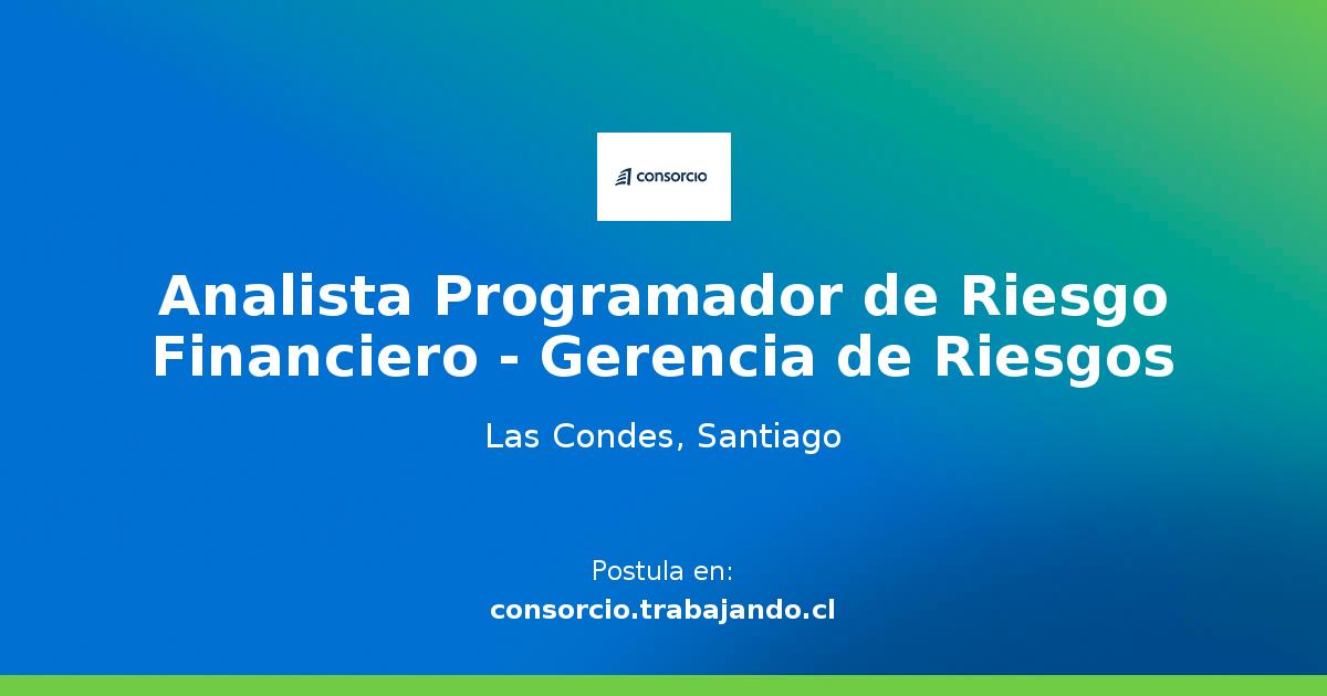 Analista Programador de Riesgo Financiero - Gerencia de Riesgos ...