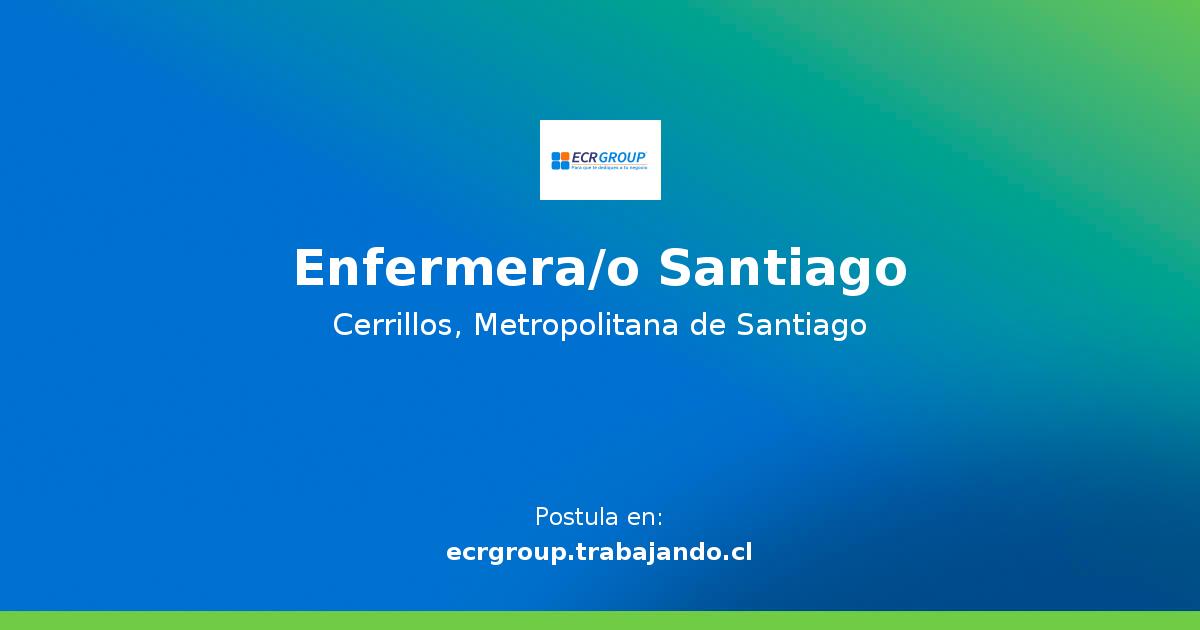Enfermera/o Santiago - Trabajando.com