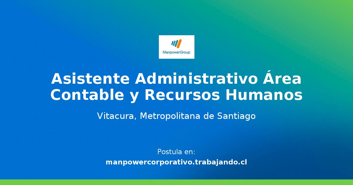 Asistente Administrativo Área Contable y Recursos Humanos - Trabajando.com
