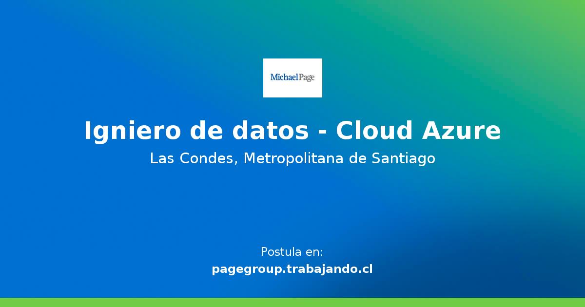 Igniero de datos - Cloud Azure - Trabajando.com