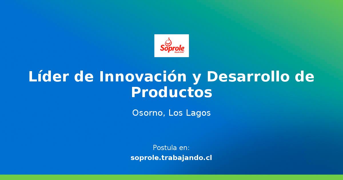 Líder de Innovación y Desarrollo de Productos - Trabajando.com