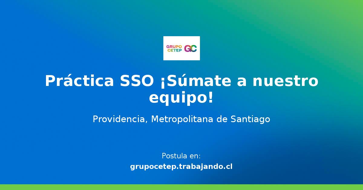Práctica SSO ¡Súmate a nuestro equipo! - Trabajando.com