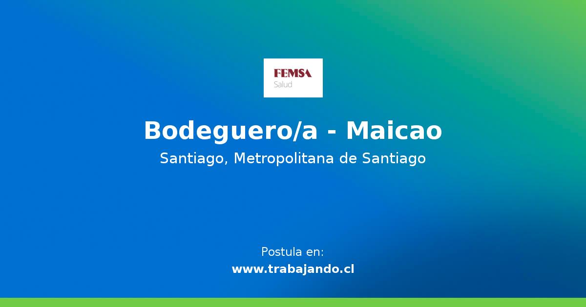 Bodeguero/a - Maicao - Trabajando.com
