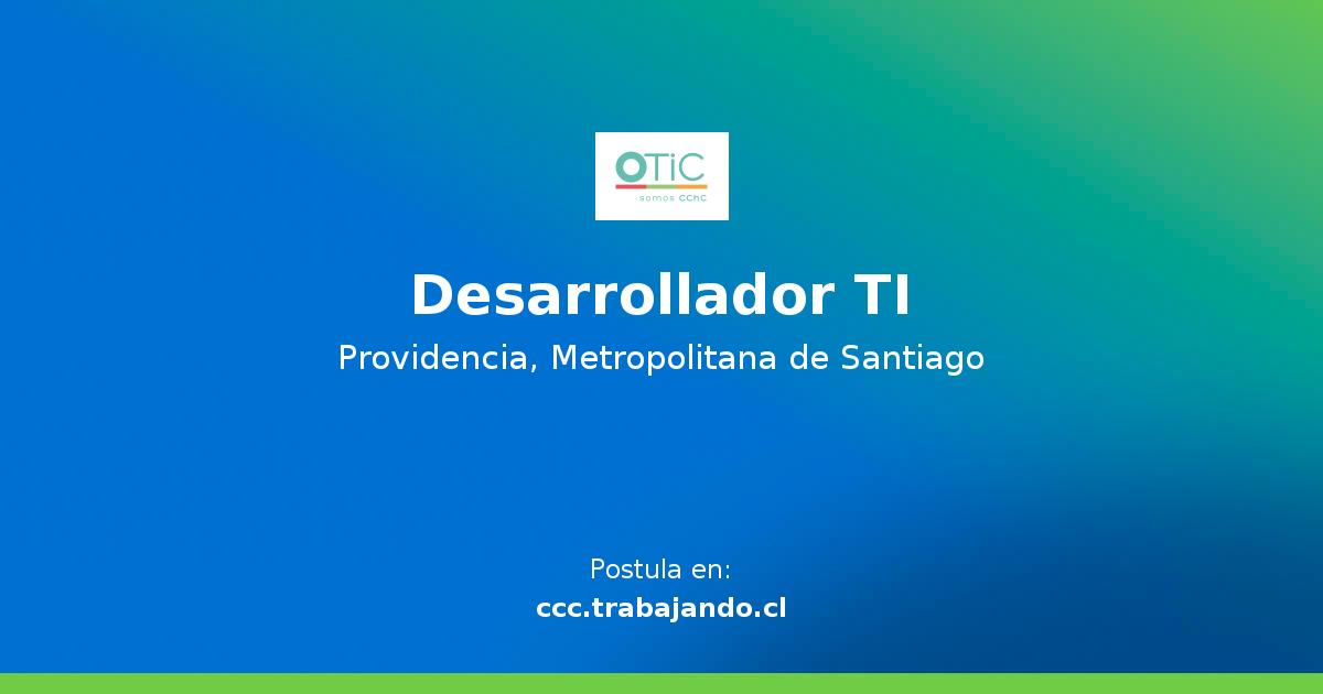 Desarrollador TI - Trabajando.com