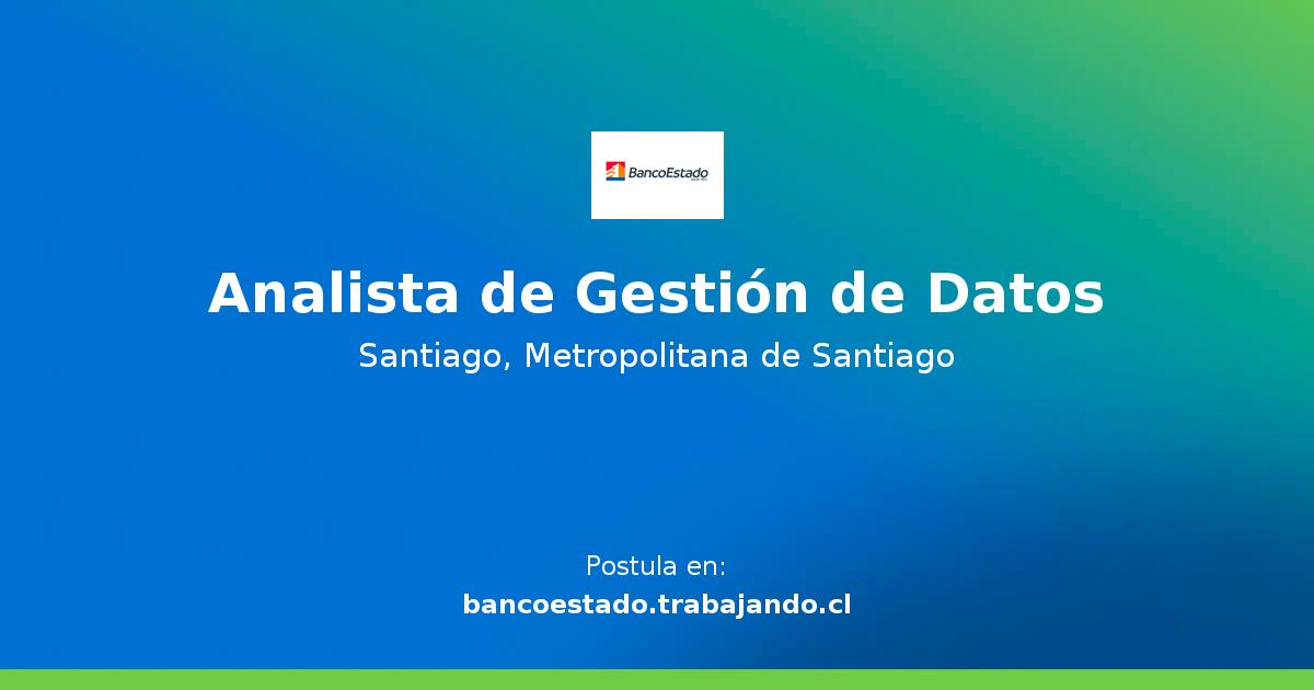 Analista de Gestión de Datos - Trabajando.com